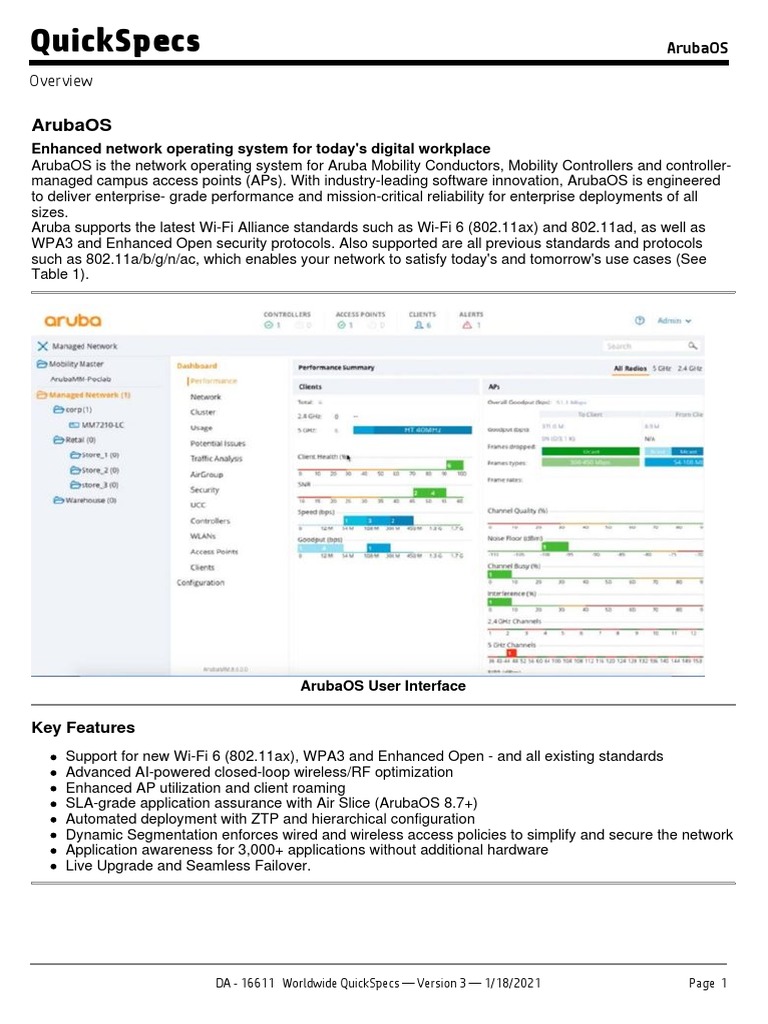 Aruba Os | PDF | Computer Network | Radius