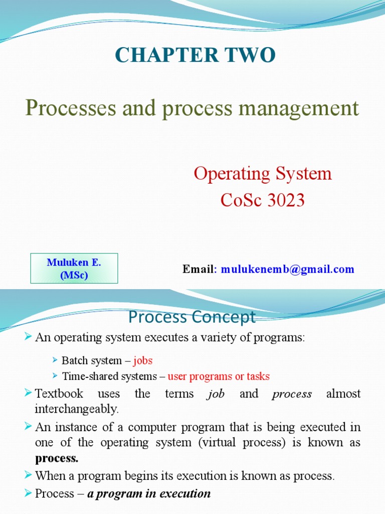 Chapter 2. Processes and Process Management | Download Free PDF | Thread (Computing) | Process ...
