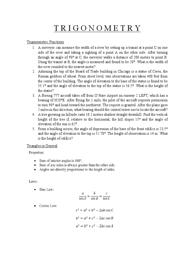 Trigo Analytic | PDF | Ellipse | Elementary Mathematics
