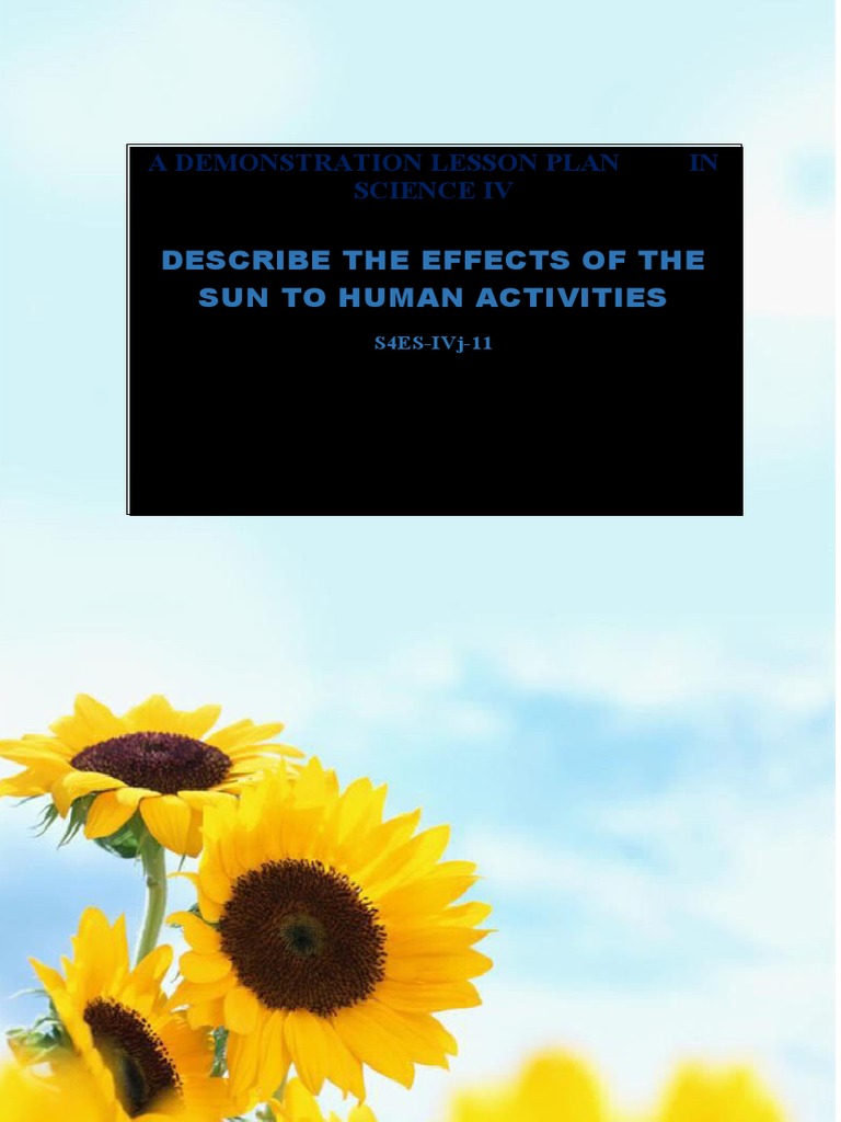 Effects of the Sun on Humans | PDF | Learning