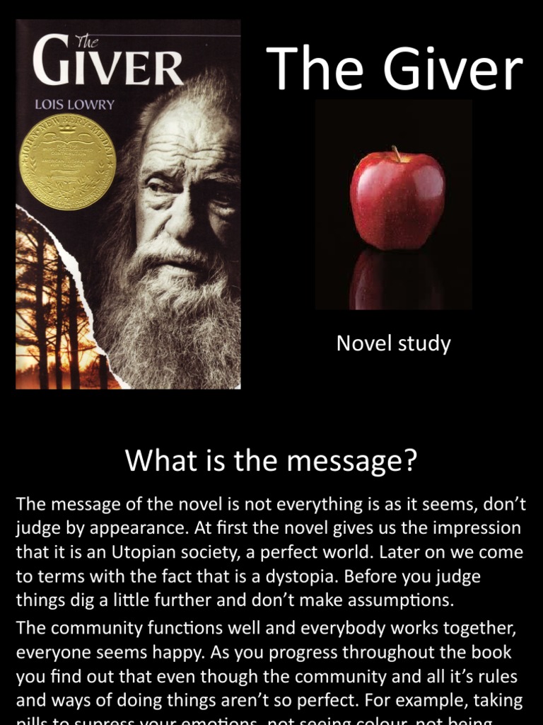 The Giver: Novel Study | PDF | The Giver | Feeling