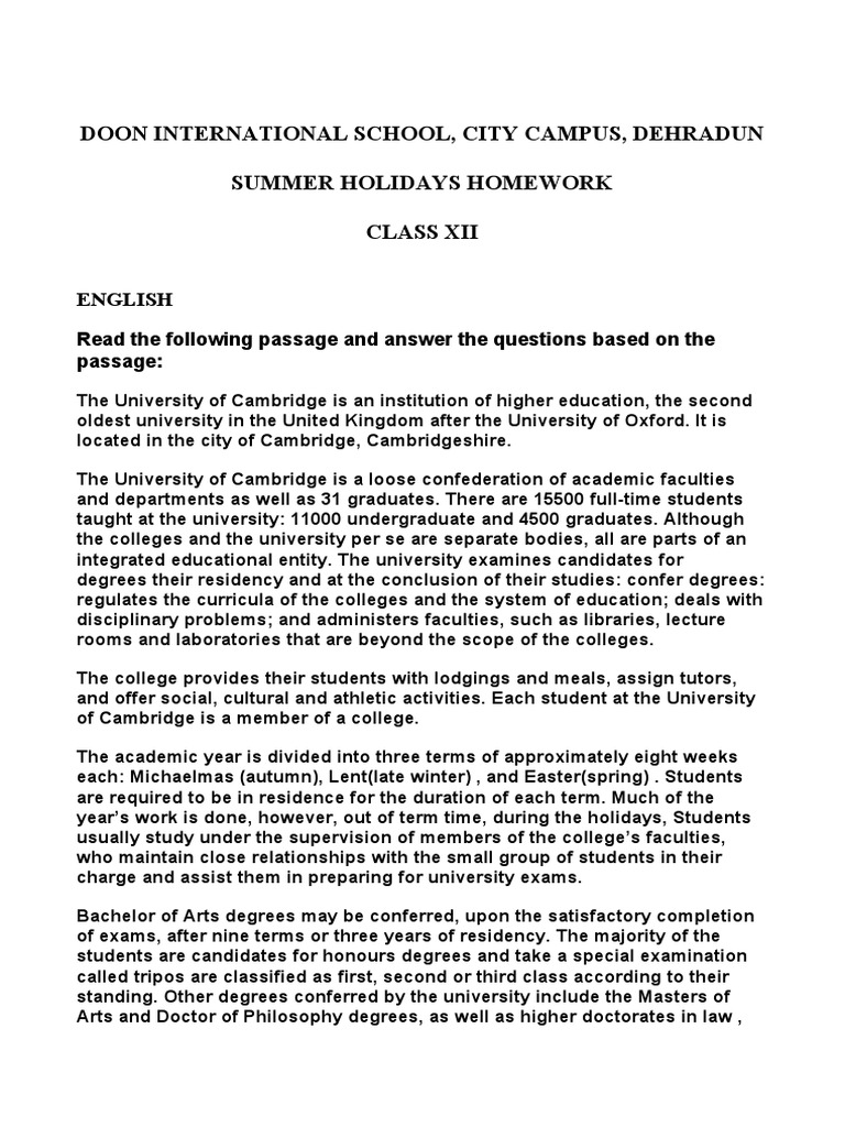 Doon International School, City Campus, Dehradun Summer Holidays ...