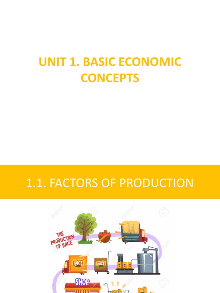 Understanding Economic Concepts and Factors | PDF | Economics | Factors ...