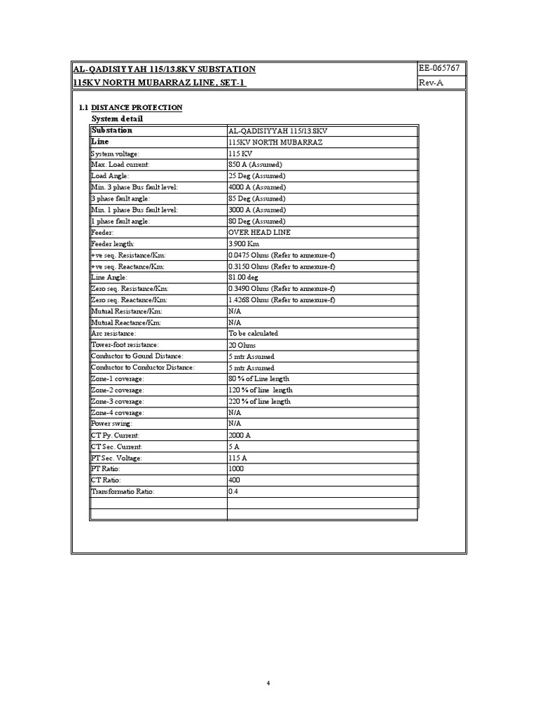 Abb Rel561 Setting Calculation | PDF | Electrical Impedance ...