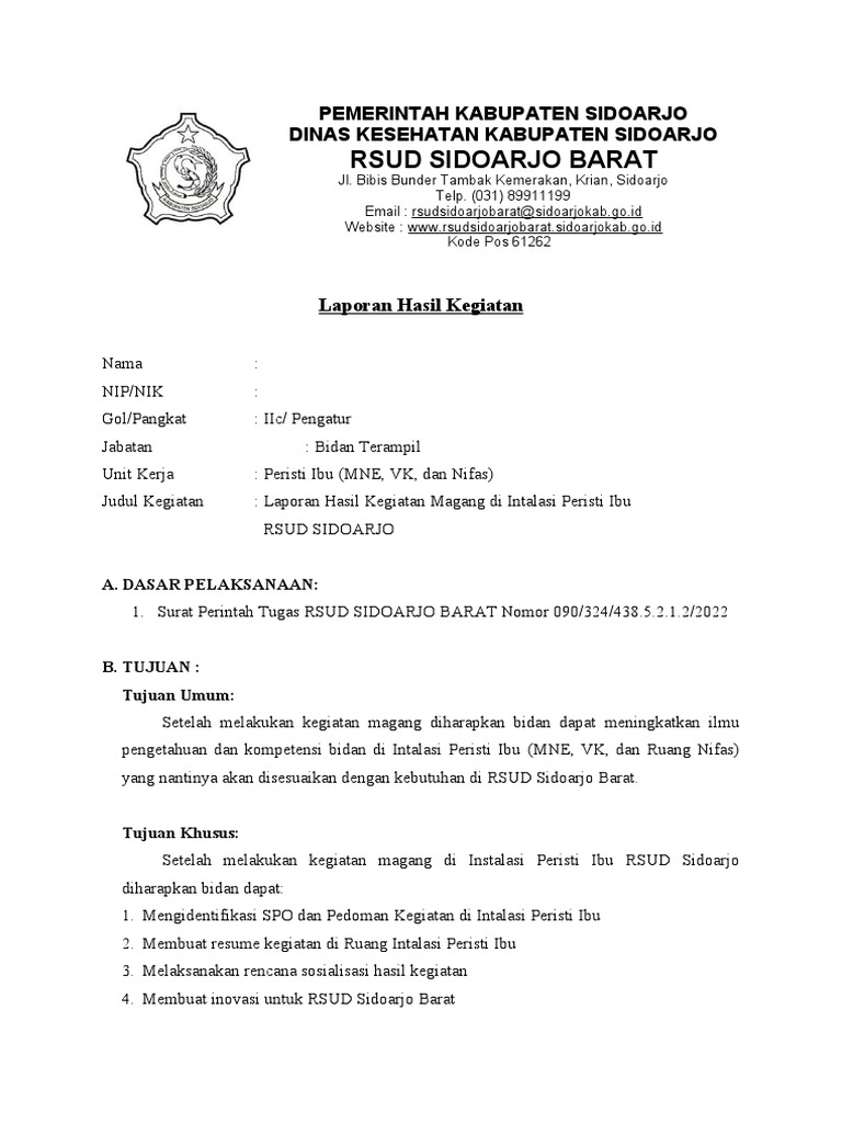 Contoh Magang2 | PDF