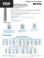 Dyna Bolt Technical Data | PDF | Screw | Building Engineering