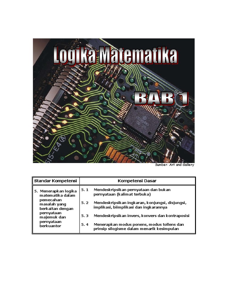 MATERI LOGIKA 1 (Hal 1-7) | PDF