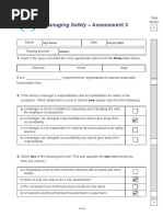 NEW - IOSH EXAM ASSESSMENT (With Answer) | PDF