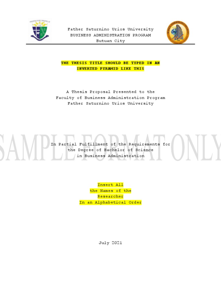 Sample Draft For Thesis Writing | PDF | Self Efficacy | Thesis