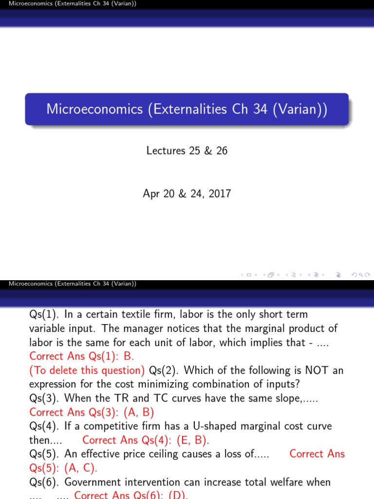 Understanding Externalities in Microeconomics | PDF | Externality | Economic Equilibrium
