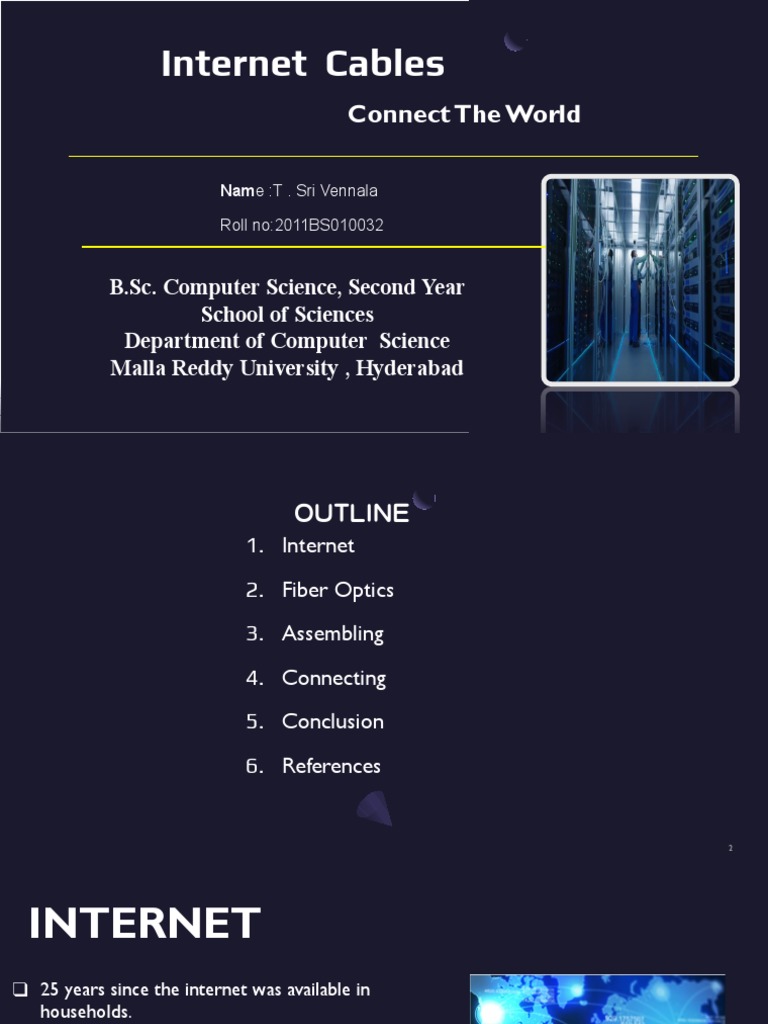 Internet Cables: Connect The World | PDF | Optical Fiber | Internet