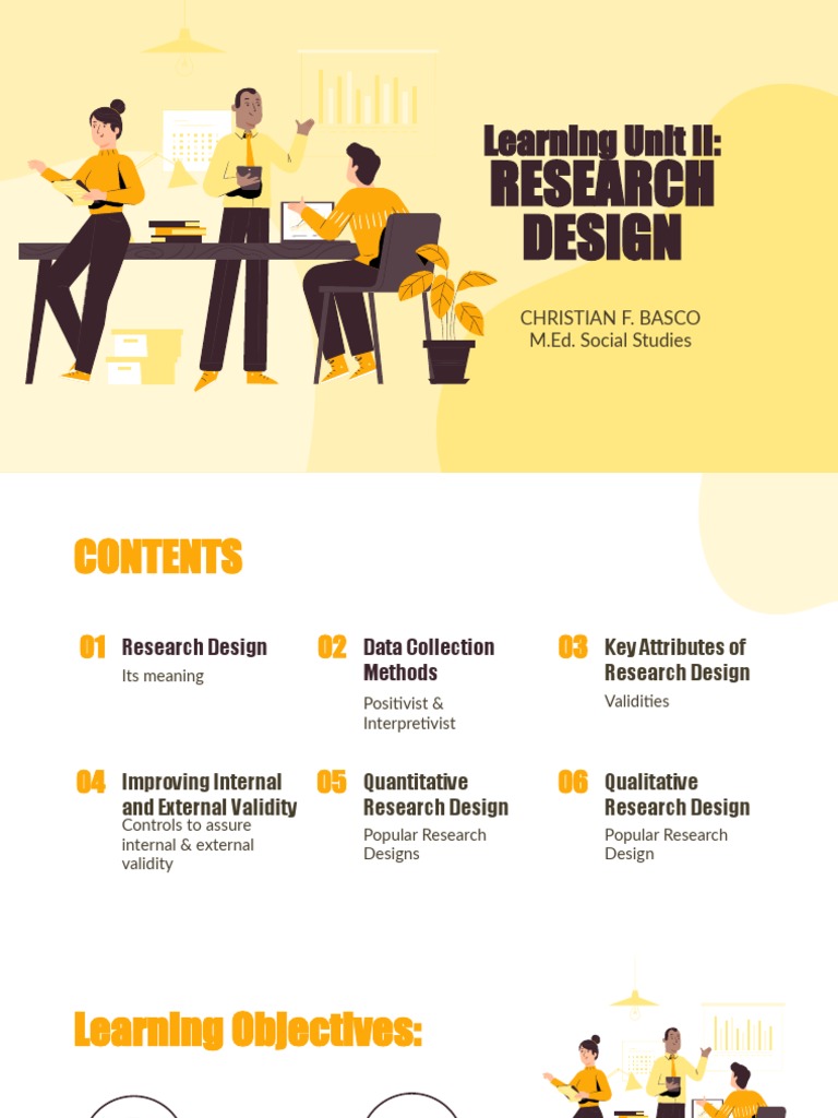 Research Design: Learning Unit II | PDF | Validity (Statistics ...