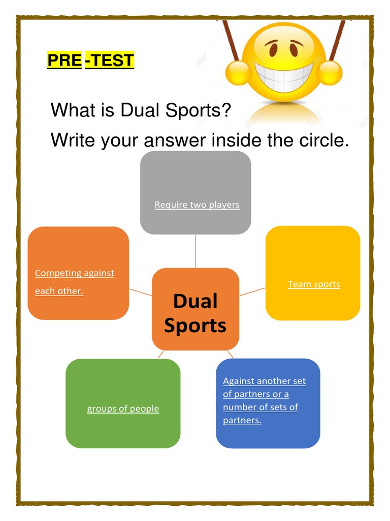 Dual Sports: What Is Dual Sports? Write Your Answer Inside The Circle | PDF