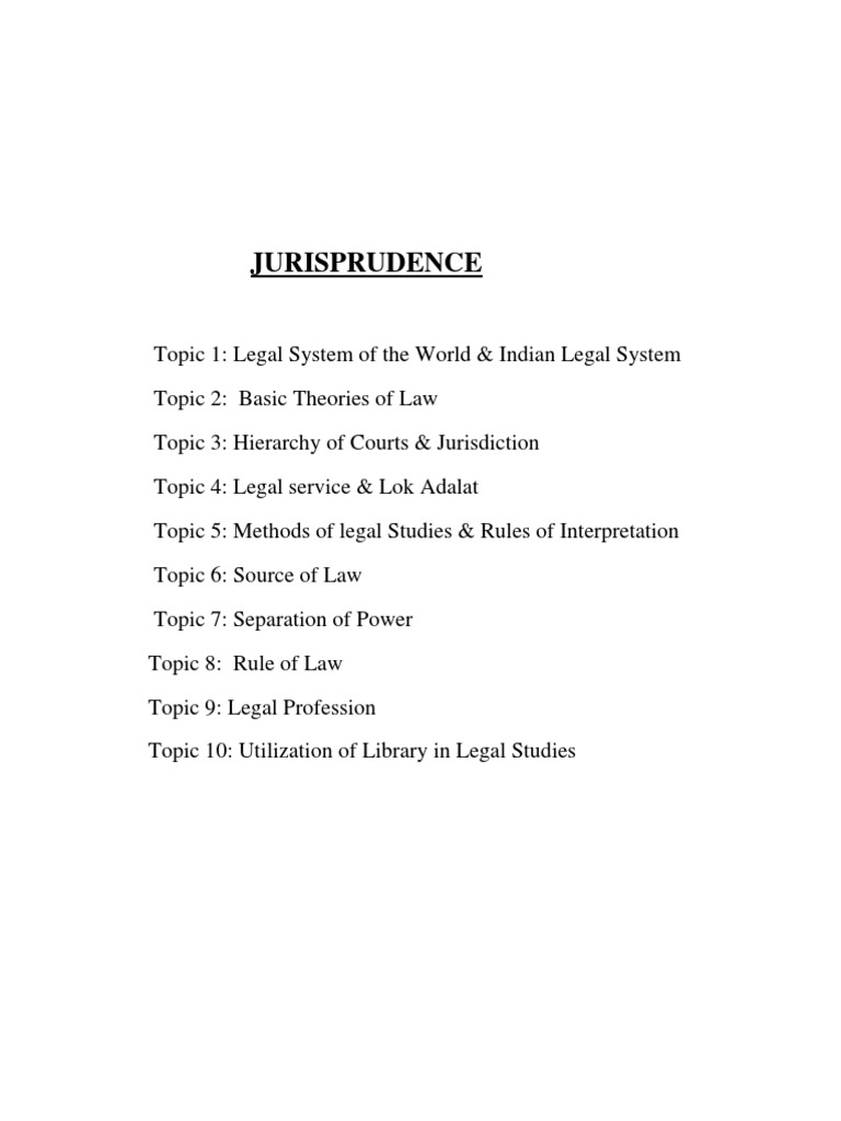 Jurisprudence | PDF | Common Law | Sharia