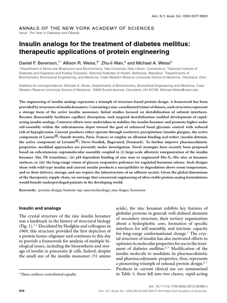 Insulin 2 | PDF | Insulin | Proteins