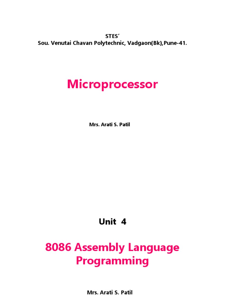 Chap 4 - PPT Updated | PDF | Binary Coded Decimal | Assembly Language