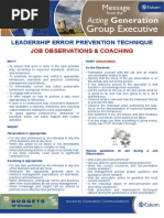 Planned Task Observation | PDF | Safety | Occupational Safety And Health