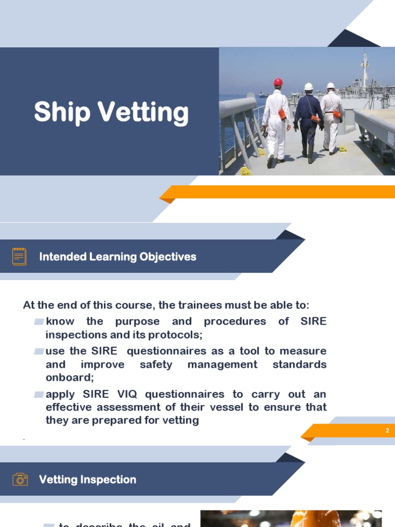 Ship Vetting | PDF | Ships | Oil Tanker