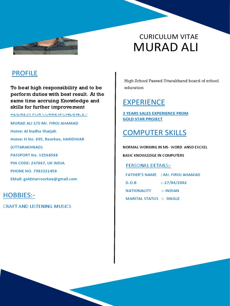Murad CV | PDF