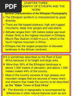Freshman Geography Lecture 3 | PDF | Ethiopia | Plateau