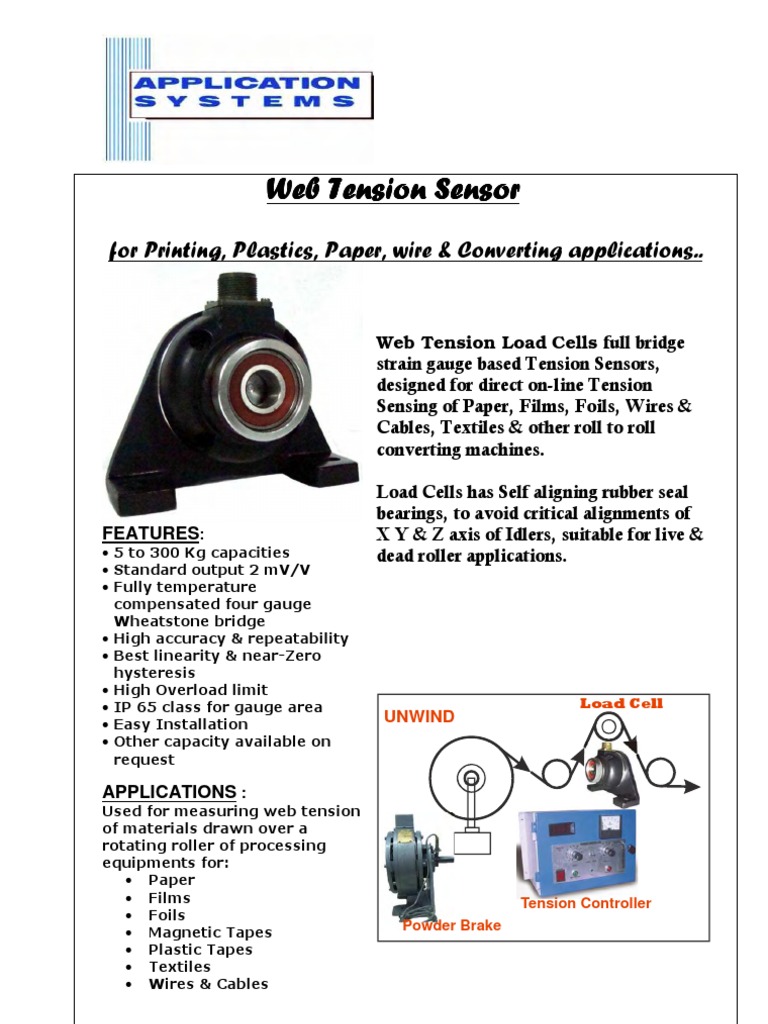 Web Tension Load Cell | PDF