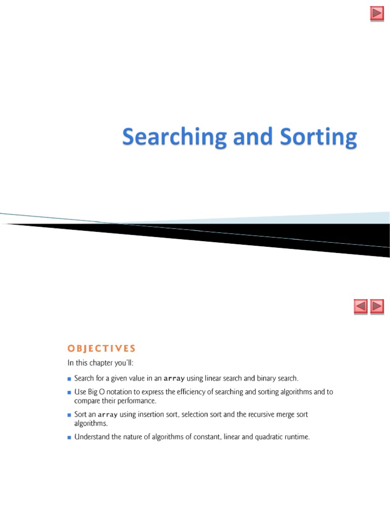 Sorting And Searching Descargar Gratis Pdf Array Data Structure Logarithm