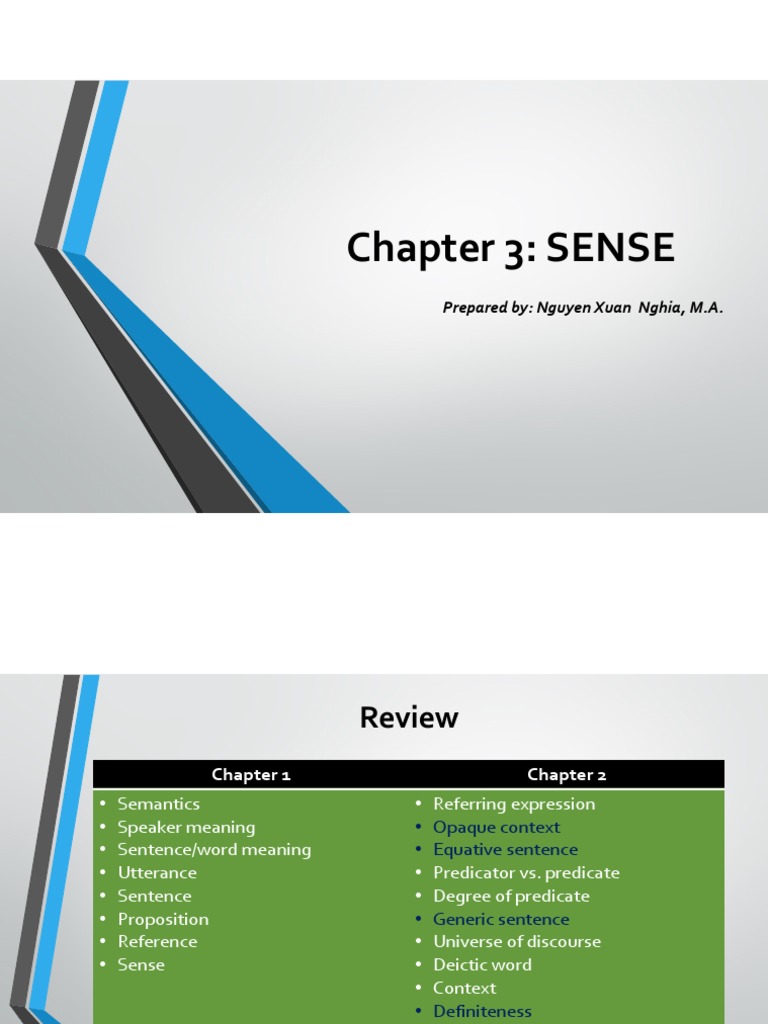 Semantics Chapter 3 Unit 9 | PDF | Semantics | Predicate (Grammar)