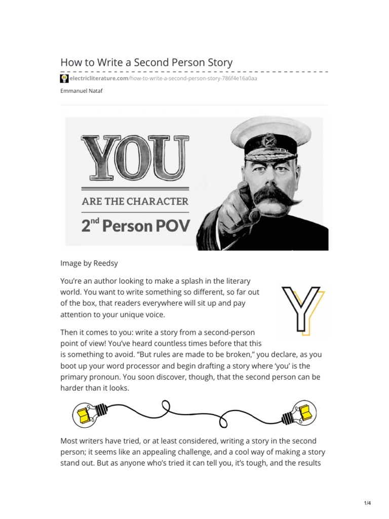 Writing 2nd Person Story | PDF | Narration