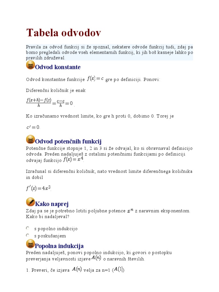 Pravila Za Odvajanje | PDF