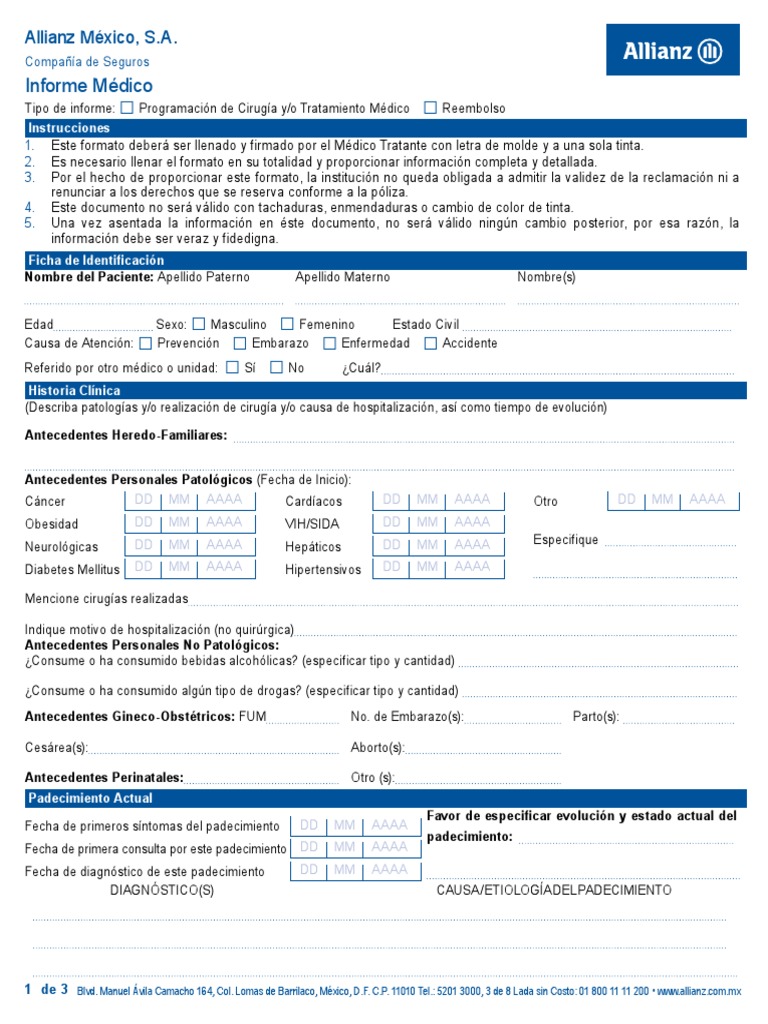 Informe Medico | PDF