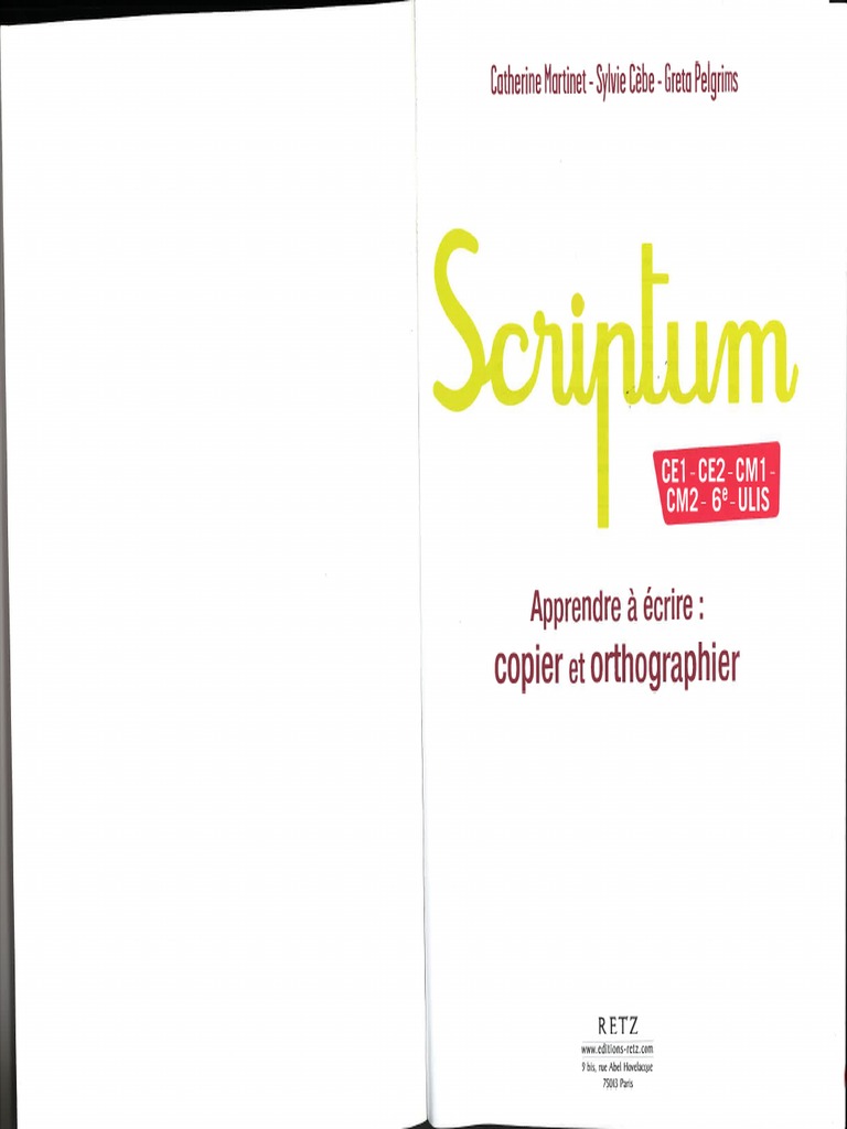 Manuel Scriptum | PDF