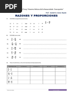 Ejercicios de Razones y Proporciones 6º | PDF | Enseñanza de matemática ...
