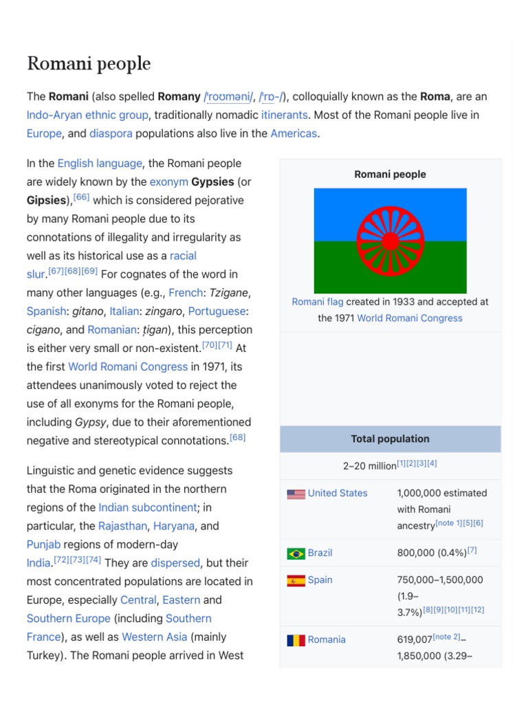 Romani people | PDF | Romani People | Ethnicity