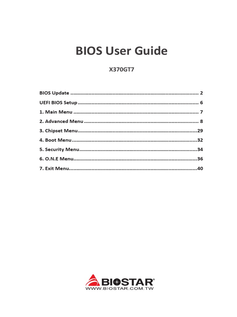 Ax37a-A4t Summit Bios 170315 | PDF