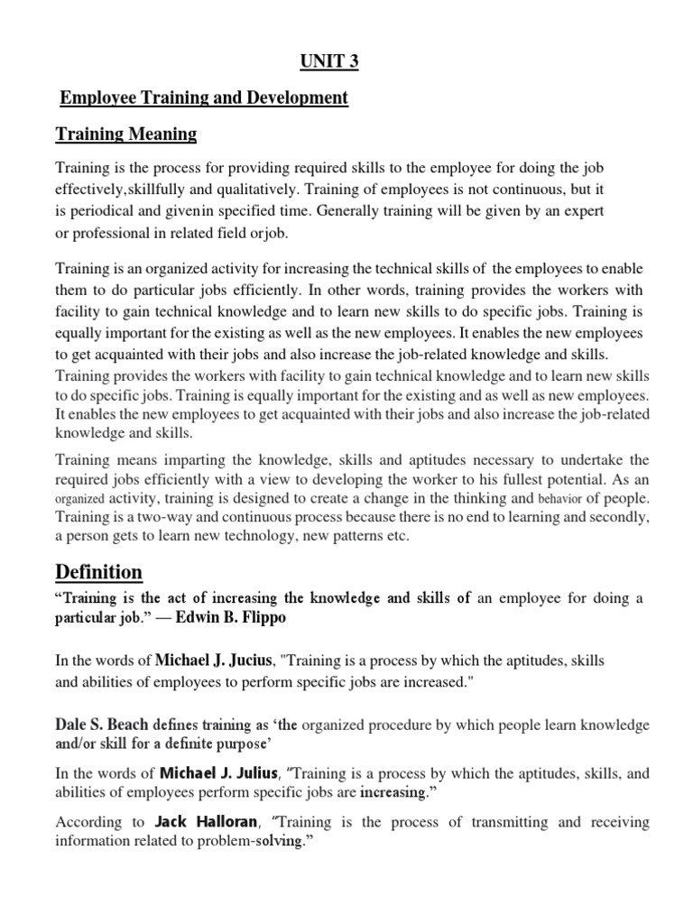 Employee Training Development Guide | PDF | Employment | Layoff