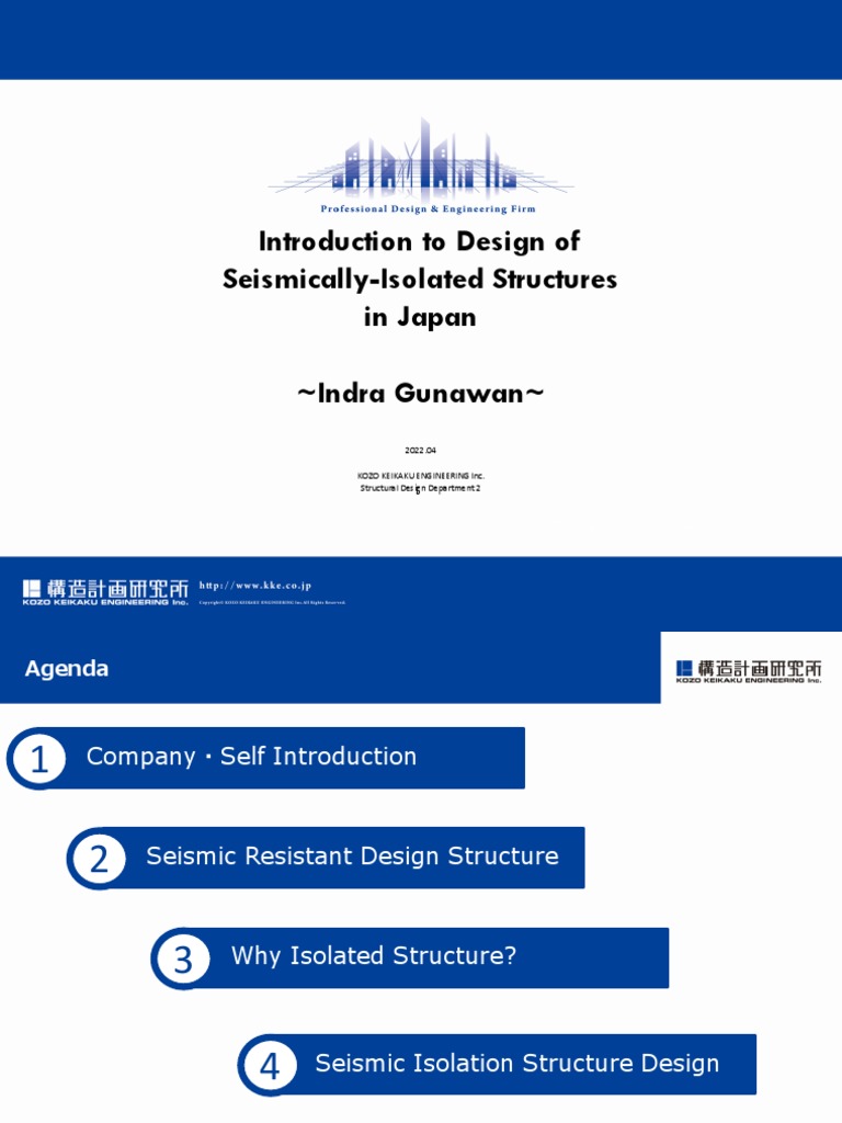 Introduction To Design Of Seismically Isolated Structure In Japan Pdf Earthquakes