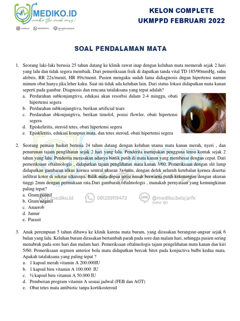 Soal Pendalaman Mata | PDF
