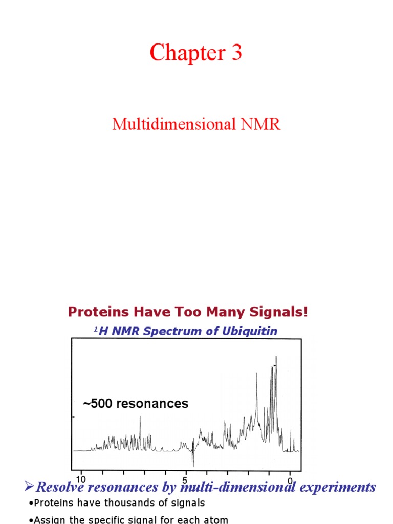 Chapter 3-2d-3d-nmr | PDF | Two Dimensional Nuclear Magnetic Resonance ...