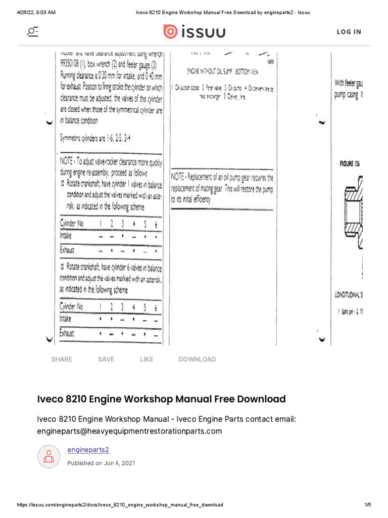 Iveco 8210 Engine Manual Download | PDF | Digital Distribution ...