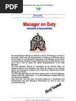 Duty Manager Report | PDF