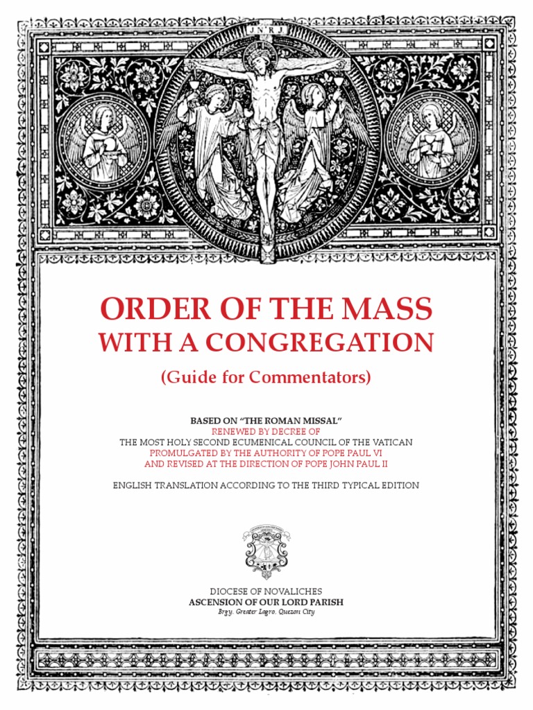 AOLP English-Tagalog Mass Guide For Commentators | PDF | Mass (Liturgy ...