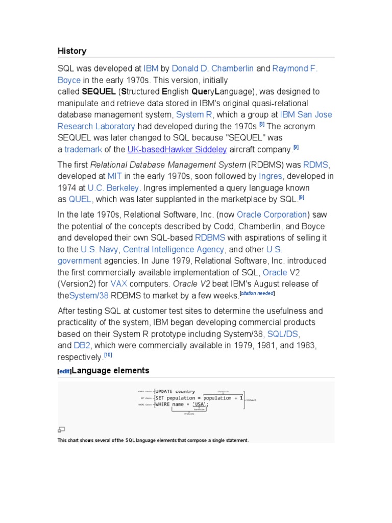 IBM Donald D. Chamberlin Raymond F. Boyce: History | Download Free PDF ...
