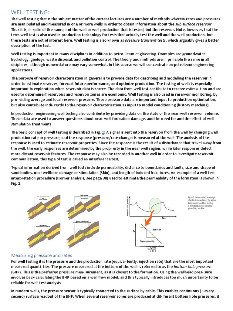 Gas-Water Contact in Well Testing | PDF | Petroleum Reservoir | Fluid ...