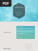 UCPR Form 40 Affidavit Template | PDF | Affidavit | Identity Document