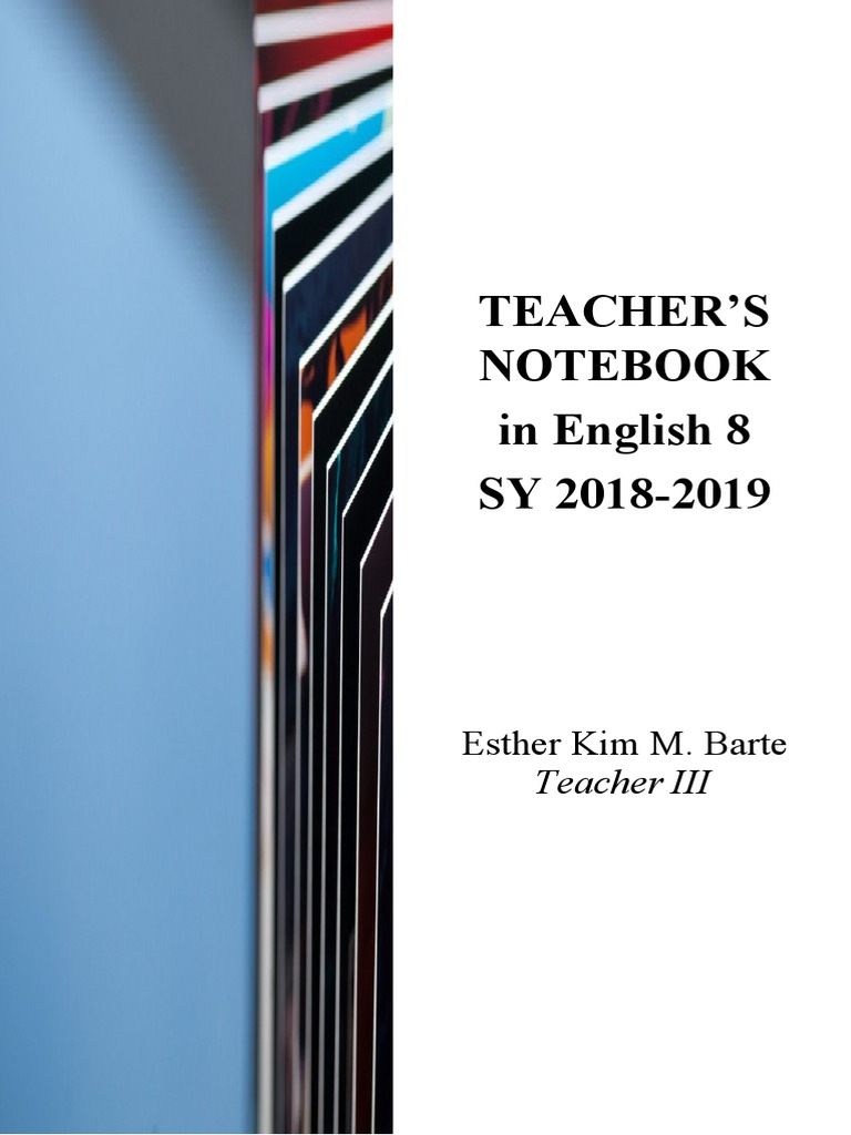 Sample Template For Teachers Notebook | PDF | Stress (Linguistics ...