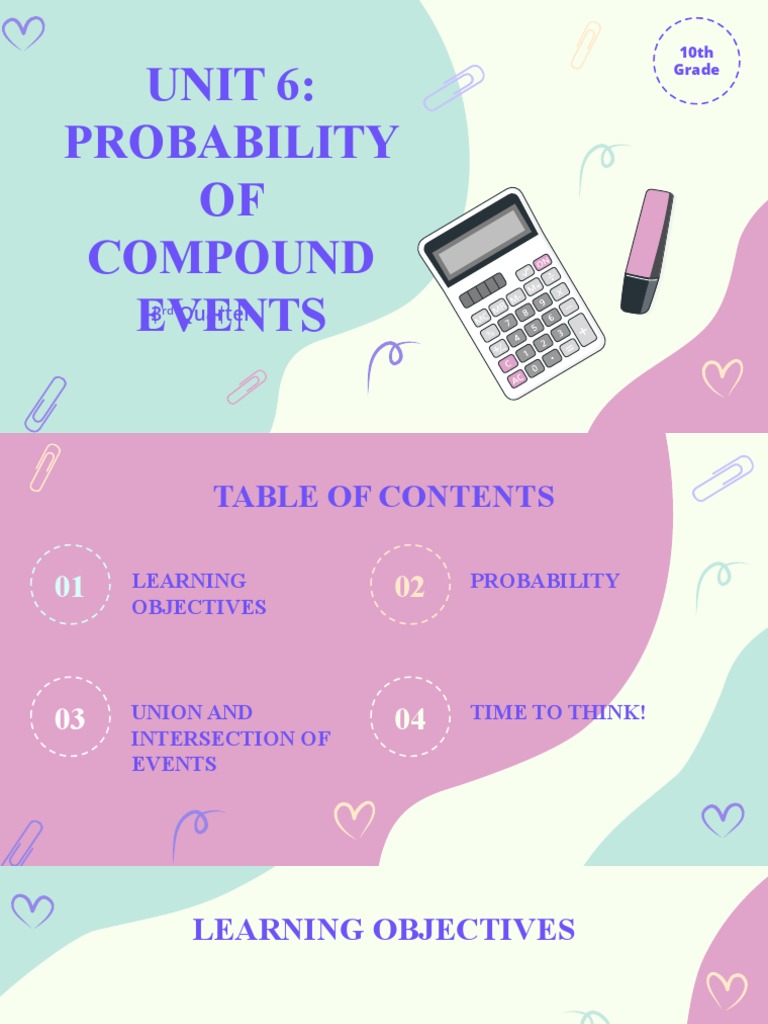 G10 Unit6 Lesson1 | PDF | Probability | Mathematics