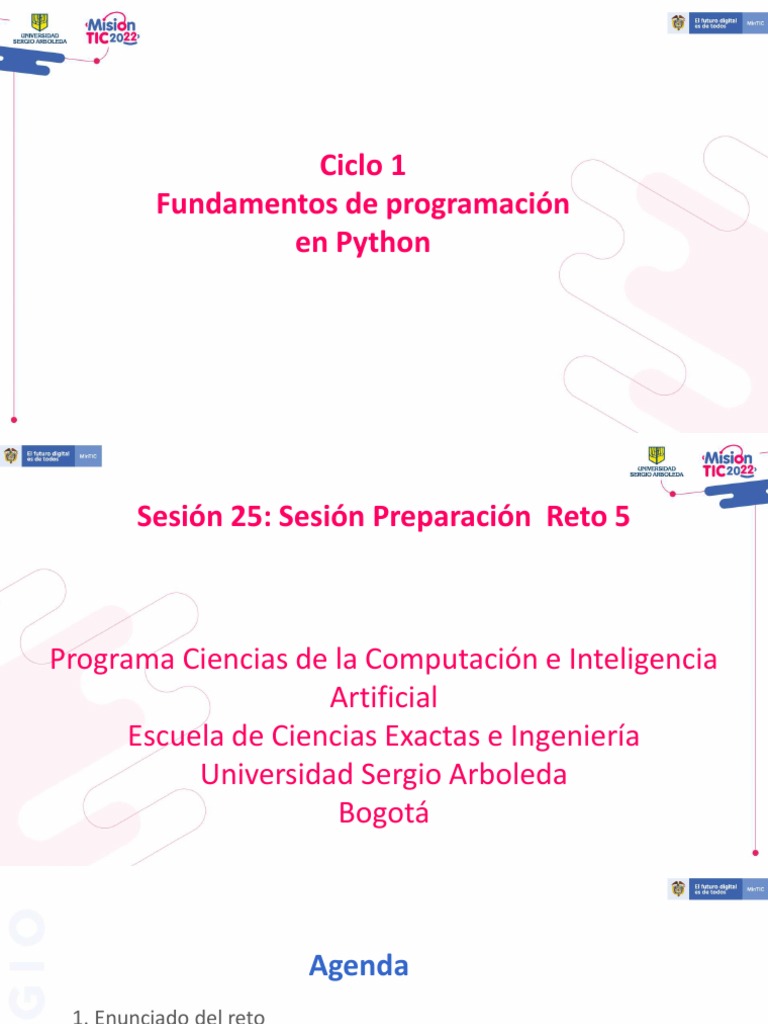 Reto de Programación en Python | PDF | Python (lenguaje de programación ...