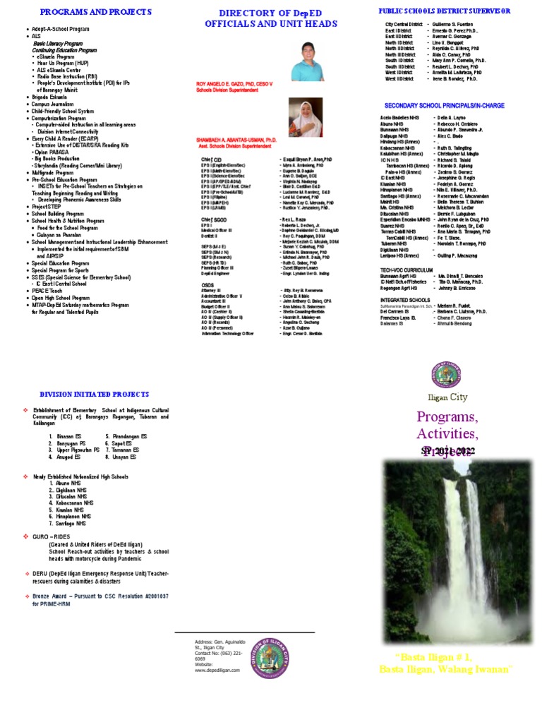 Adopt-A-School Program: Roy Angelo E. Gazo, PHD, Ceso V Schools ...