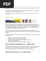 Quality Policy (Sample) | PDF | Quality Management | Quality Management ...
