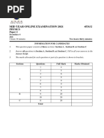 Form 3 Mathematics Revision Questions (CIC) | PDF | Area | Teaching ...
